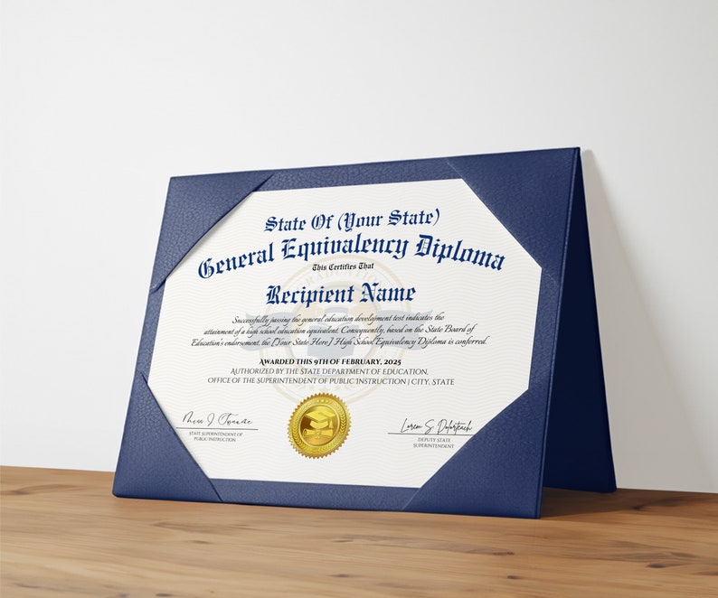 Custom Diploma, Editable Diploma, Ged Diploma, High School, Ged ...