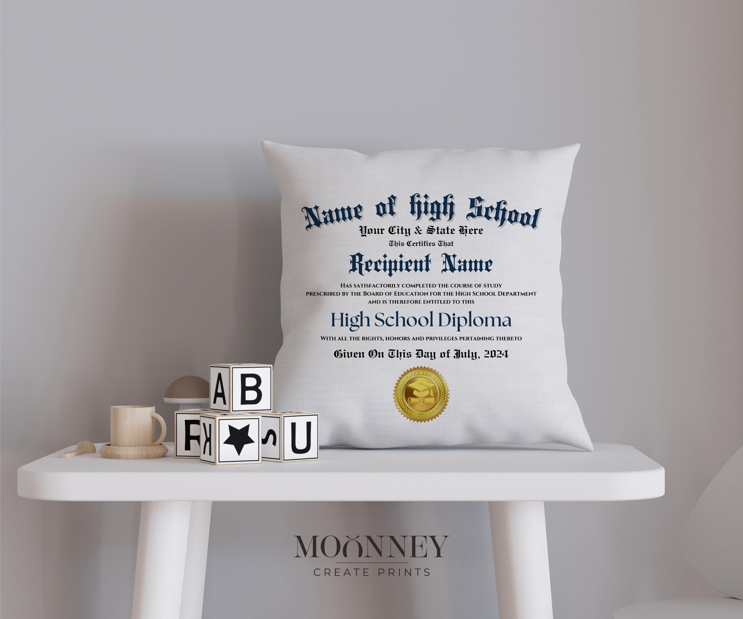 Graduation Pillow, Graduation Diploma Pillow, Graduation Gifts 2024 ...