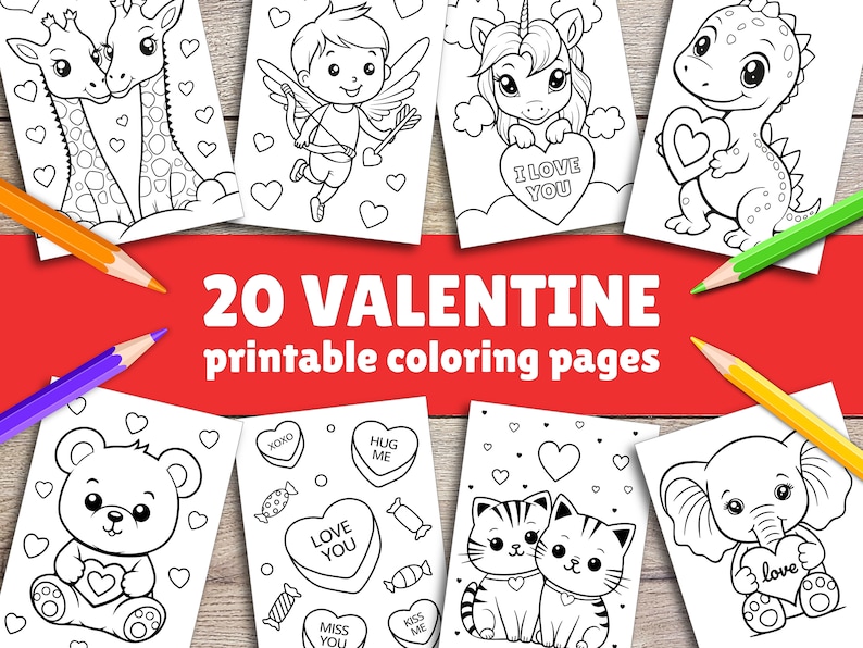 Valentines Coloring Pages for Kids Toddlers Preschoolers Toddlers ...