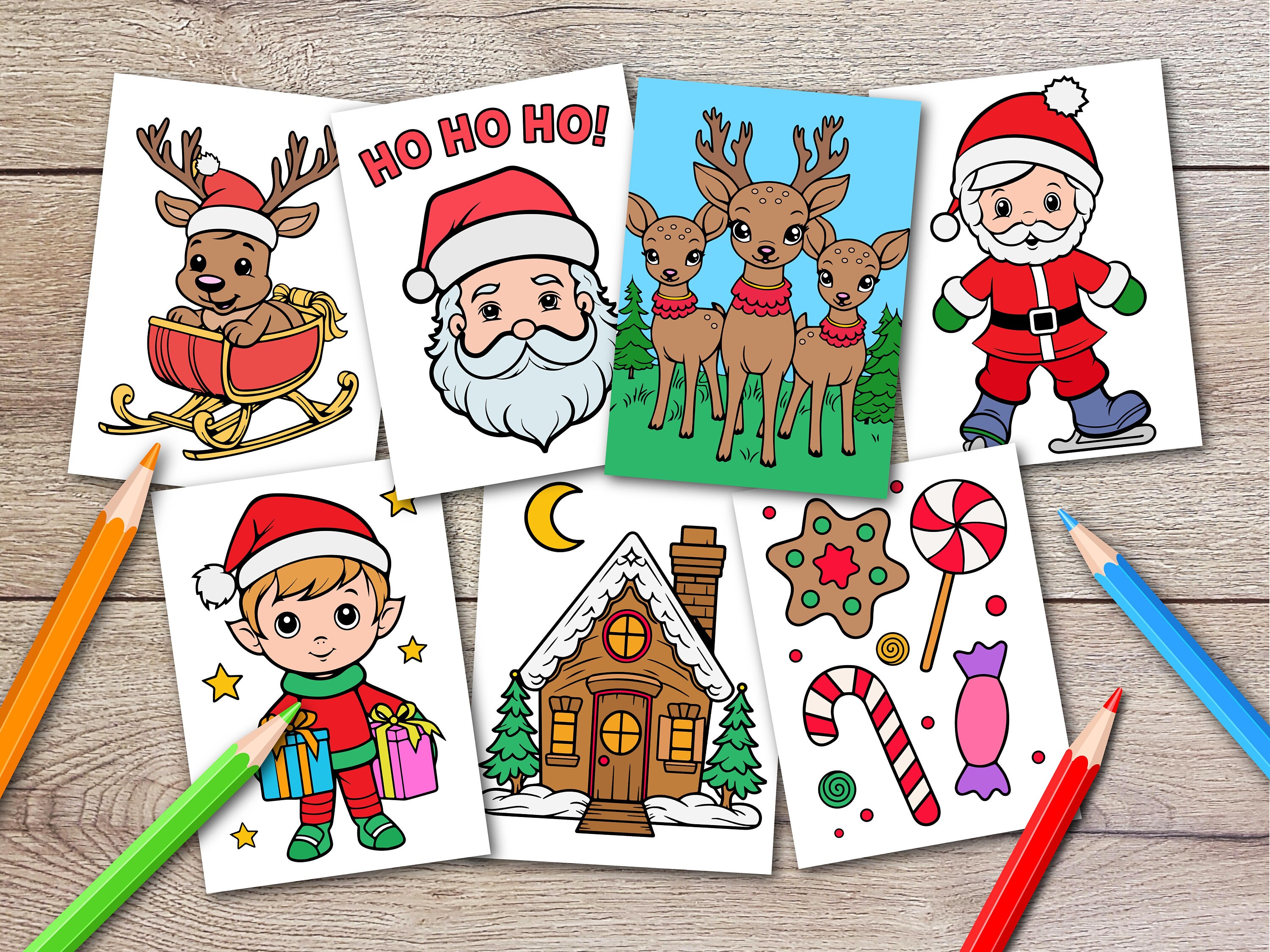 Christmas Coloring Pages for Kids Toddlers Preschoolers Toddlers ...