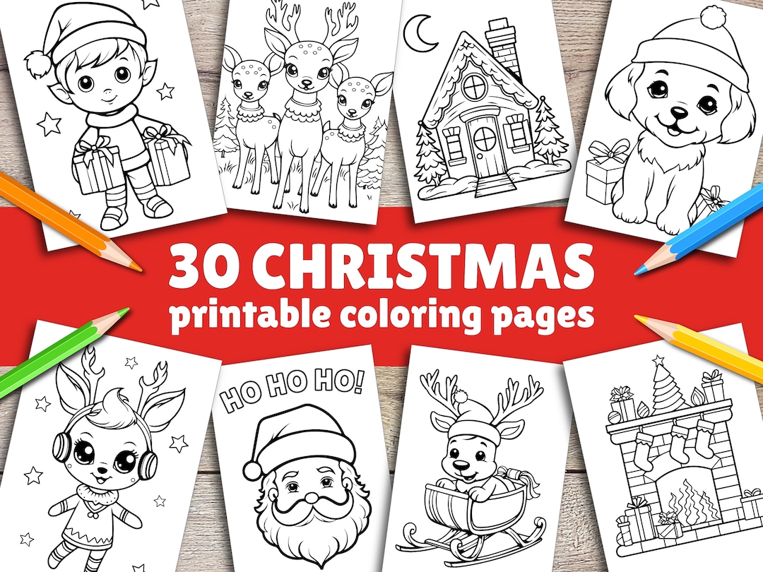 Christmas Coloring Pages for Kids Toddlers Preschoolers Toddlers ...