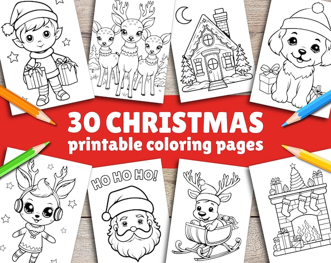 Christmas Coloring Pages for Kids Toddlers Preschoolers Toddlers ...