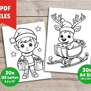 Christmas Coloring Pages for Kids Toddlers Preschoolers Toddlers ...