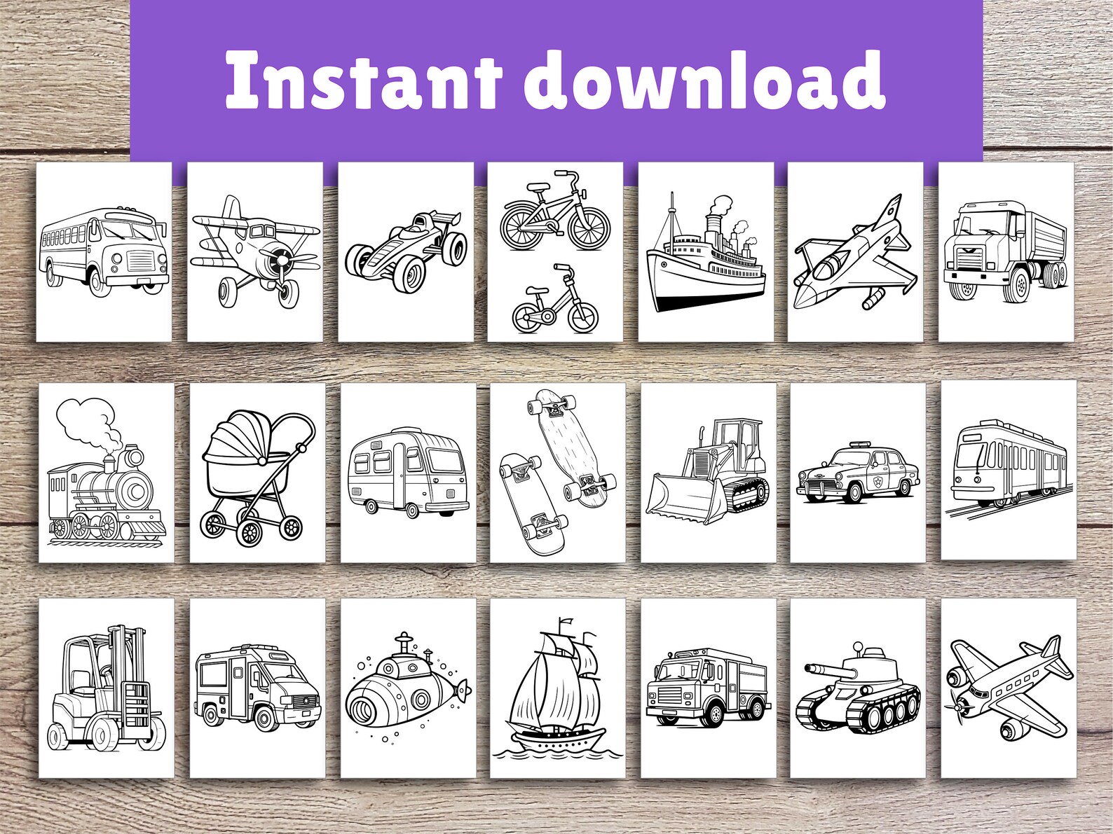 Easy Coloring Pages for Kids Toddlers Preschoolers Toddler Coloring ...