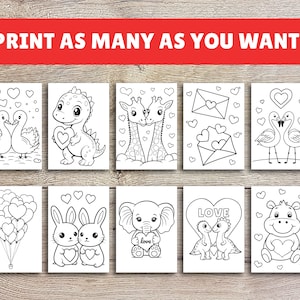 Valentines Coloring Pages for Kids Toddlers Preschoolers Toddlers ...