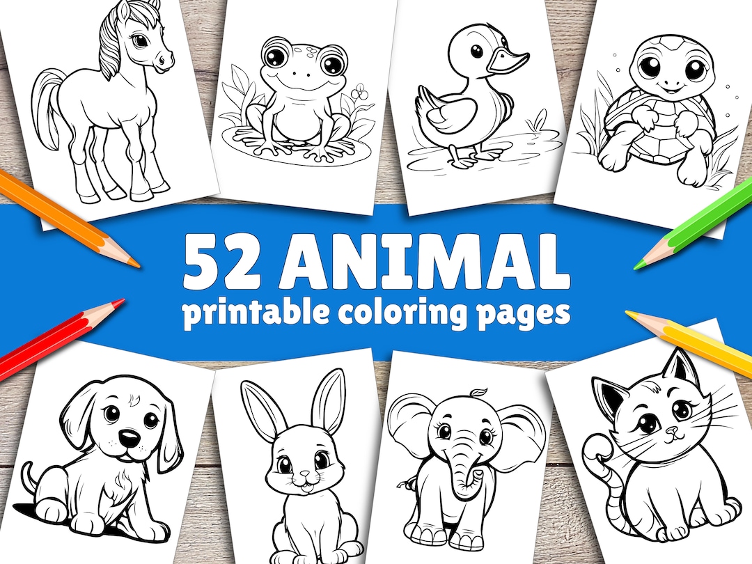 52 Easy Coloring Pages for Kids, Toddlers, Preschoolers Toddlers ...