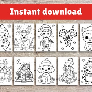 Christmas Coloring Pages for Kids Toddlers Preschoolers Toddlers ...