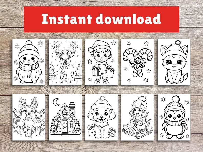 Christmas Coloring Pages for Kids Toddlers Preschoolers Toddlers ...