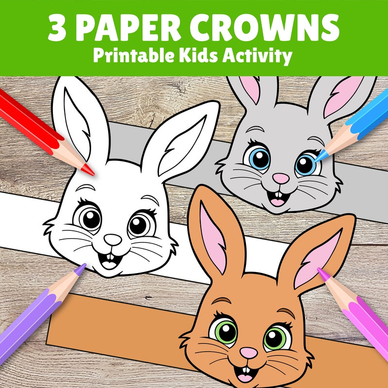 Rabbit and Crown - Etsy