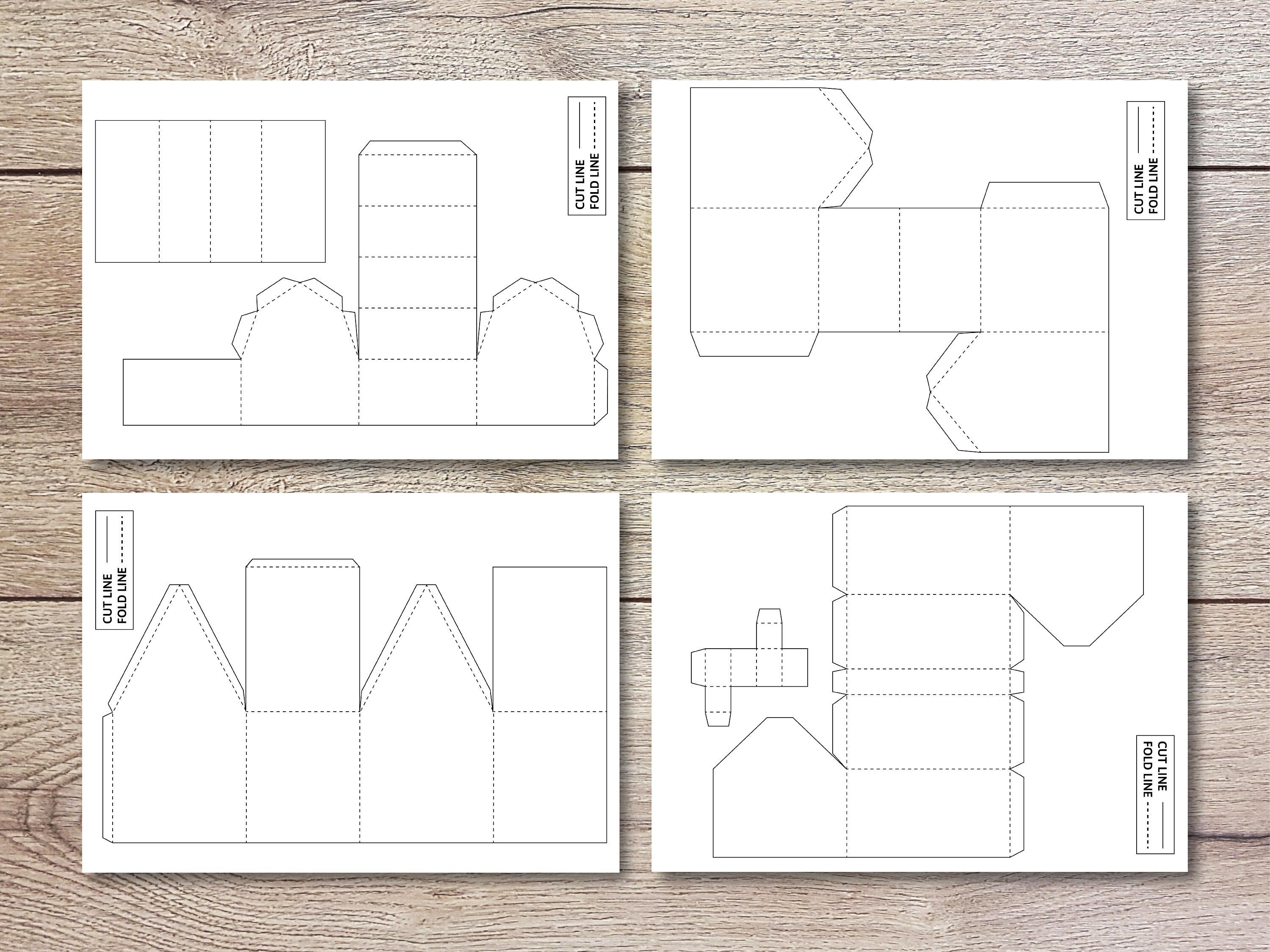 Paper Houses Printable Activity Sheets, Paper Craft Kit, Coloring House ...
