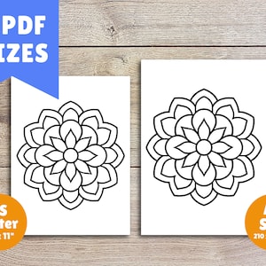 75 Easy Mandala Coloring Pages for Kids Toddlers Preschoolers Toddlers ...