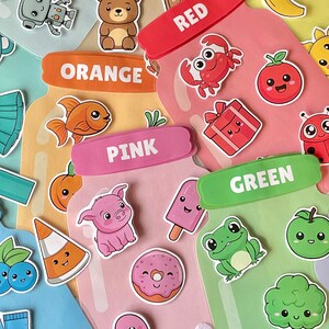 Color Sorting Activities Color Matching Game Worksheets Sorting Colors ...