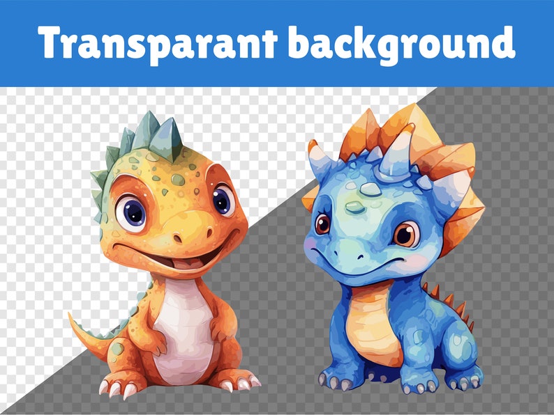 Watercolor Dinosaur Clipart Collection Dinosaur Nursery Clipart ...