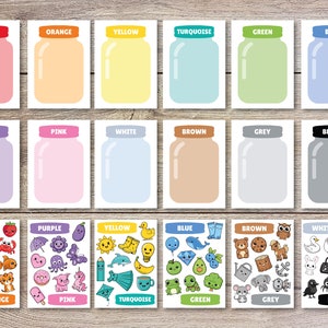 Color Sorting Activities Color Matching Game Worksheets Sorting Colors ...