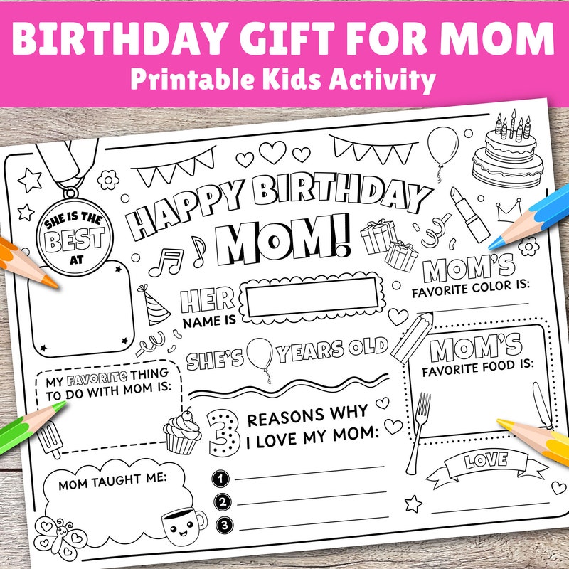 Mom to Be Coloring Pages - Etsy