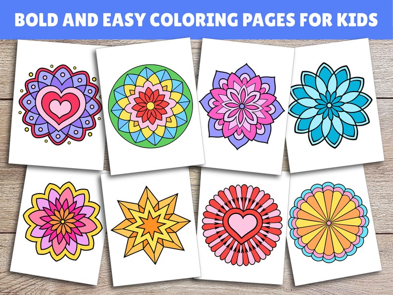 75 Easy Mandala Coloring Pages for Kids Toddlers Preschoolers Toddlers ...