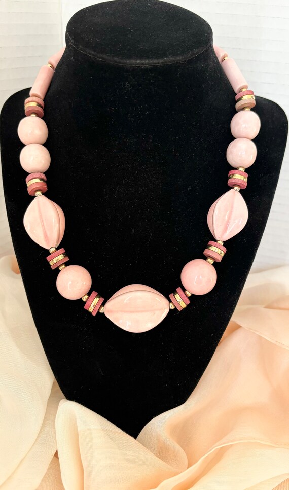 vintage ceramic porcelain pink - Gem