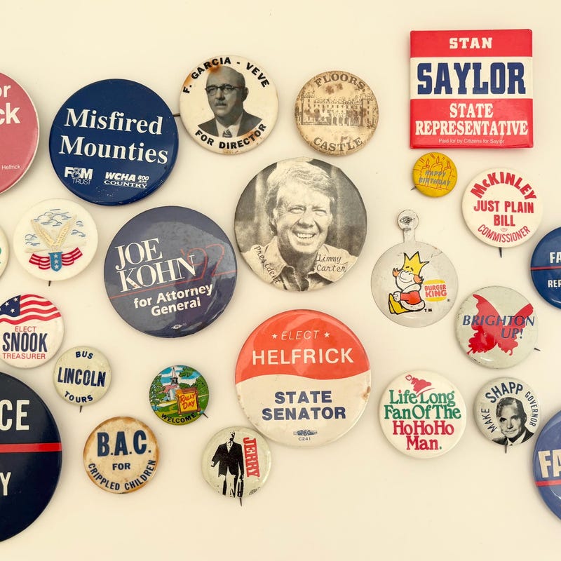 Political Button - Etsy