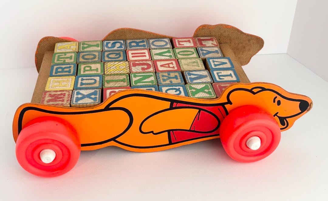 Winnie the Pooh ABC Blocks Vintage Wagon - Etsy