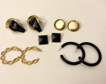 5 Pounds Earrings Lot Vintage to Modern Pierced & Clip-on Mixed Media ...