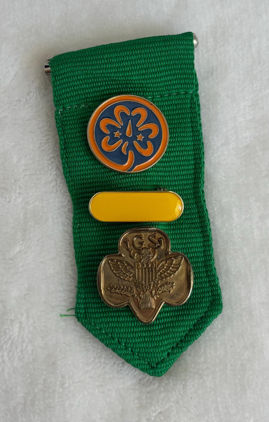 Girl Scouts World Association Insignia Tab With Pins Vintage Trefoil - Etsy