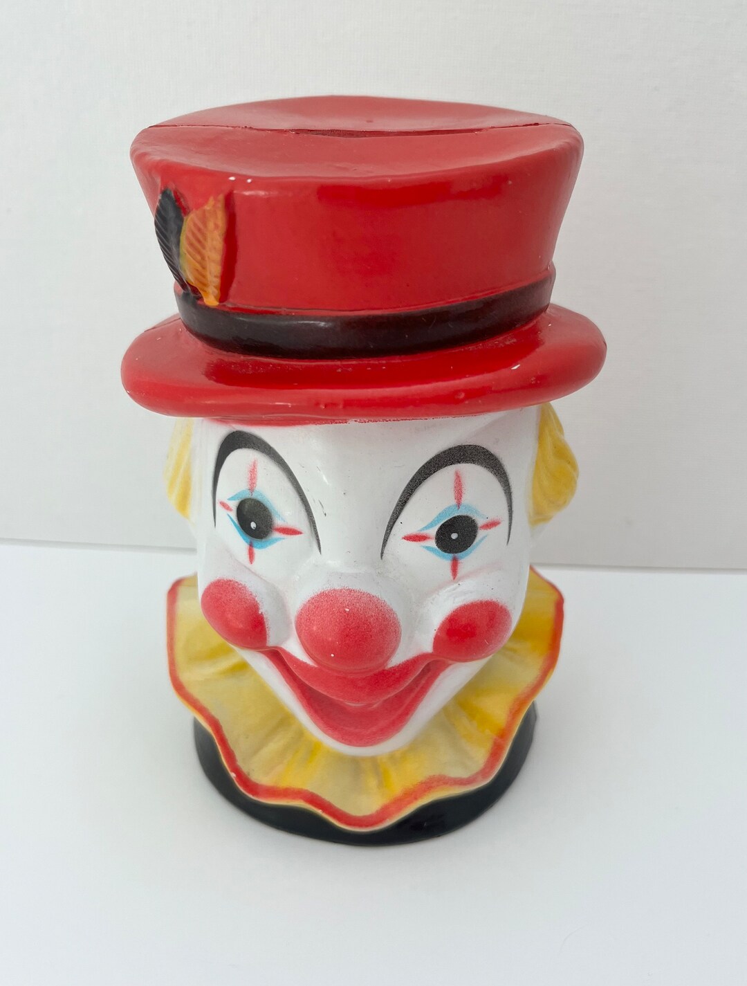 Circus Clown Coin Bank Vintage - Etsy