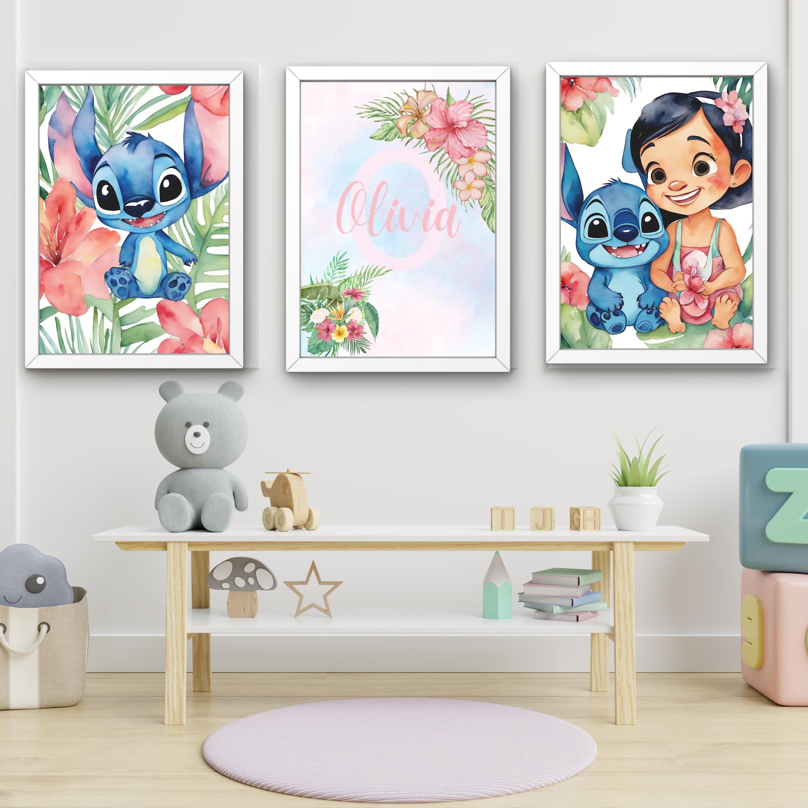 Personalized Poster Lilo & Stitch Print for Kids Room, Lilo Wall Art ...