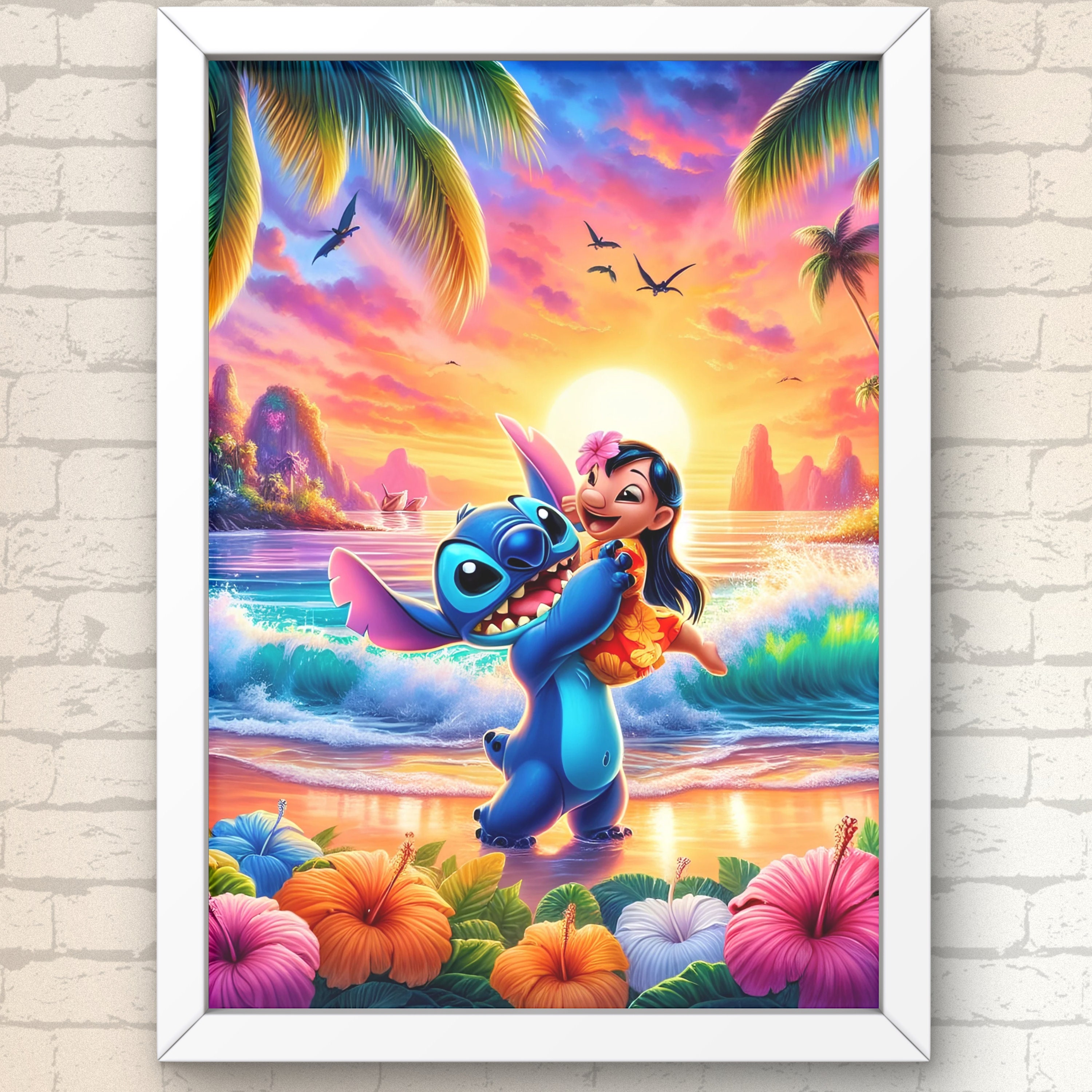 Lilo & Stitch Print, Poster for Kids Room, Stitch Nursery Decor, Lilo ...