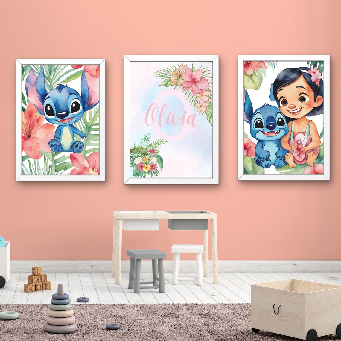 Personalized Poster Lilo & Stitch Print for Kids Room, Lilo Wall Art ...