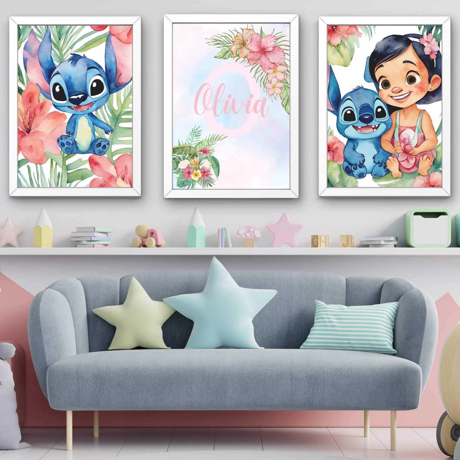 Personalized Poster Lilo & Stitch Print for Kids Room, Lilo Wall Art ...