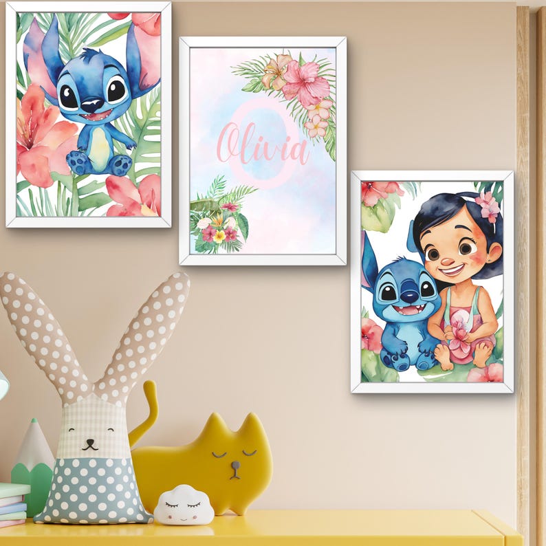 Personalized Poster Lilo & Stitch Print for Kids Room, Lilo Wall Art ...