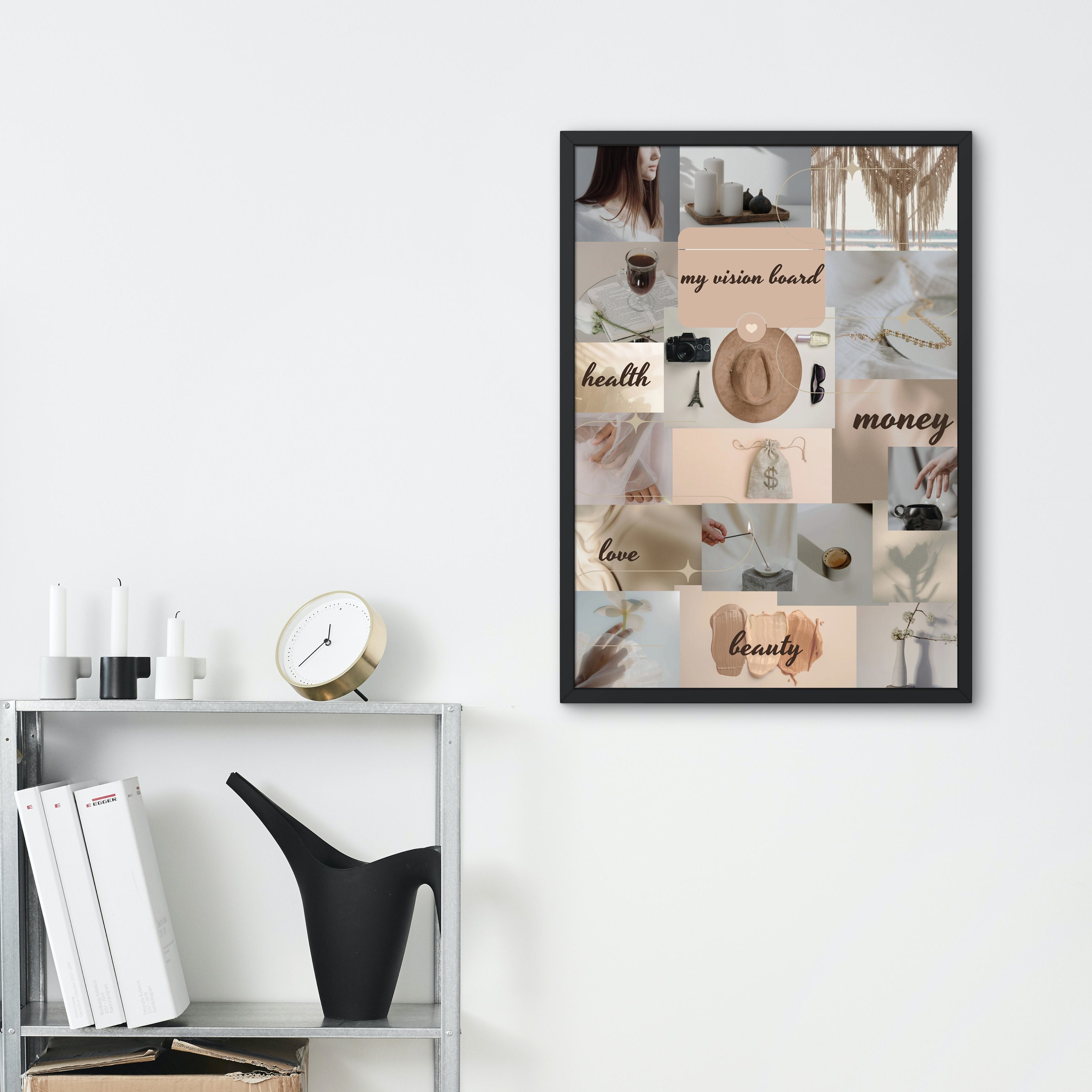 Digital Vision Board Jpg Pdf Png, Manifestation Board for Your Dream ...