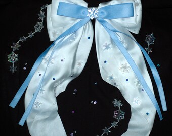 Snow Queen Elsa Inspired Boutique Bow - Etsy