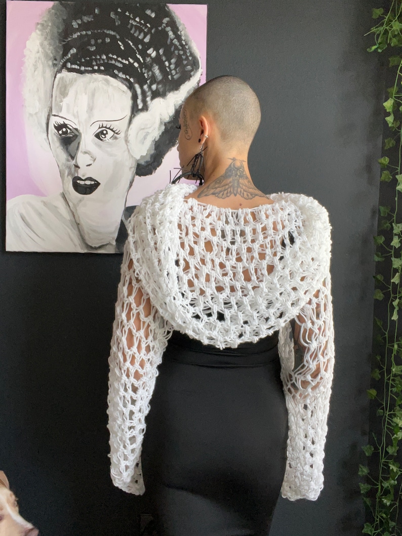 Cascading Web Bolero Goth Goth Crochet - Etsy