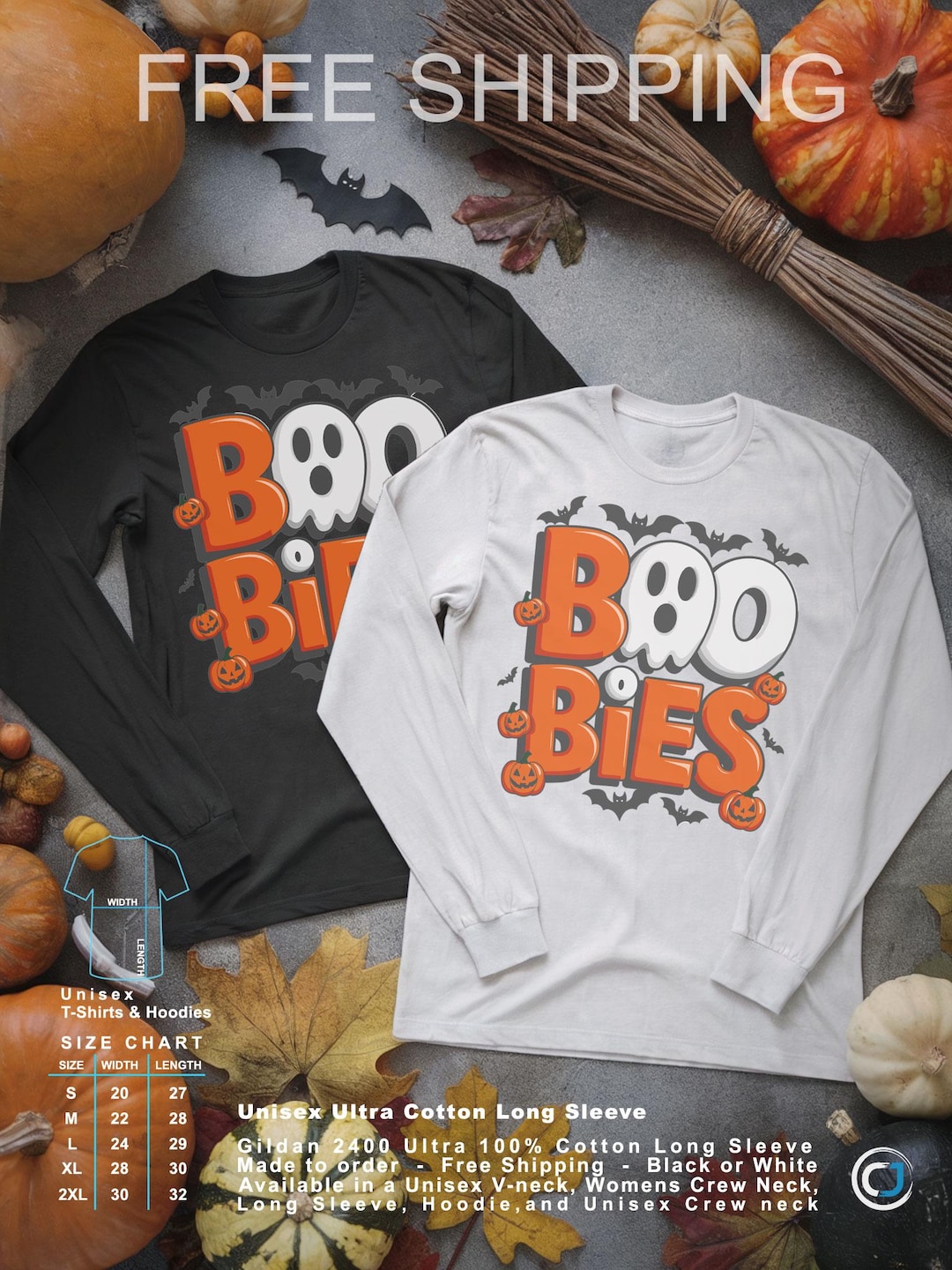 Boo-bies, Halloween, Spooky, Funny Halloween, Cute, Sweatshirt, Witchy ...