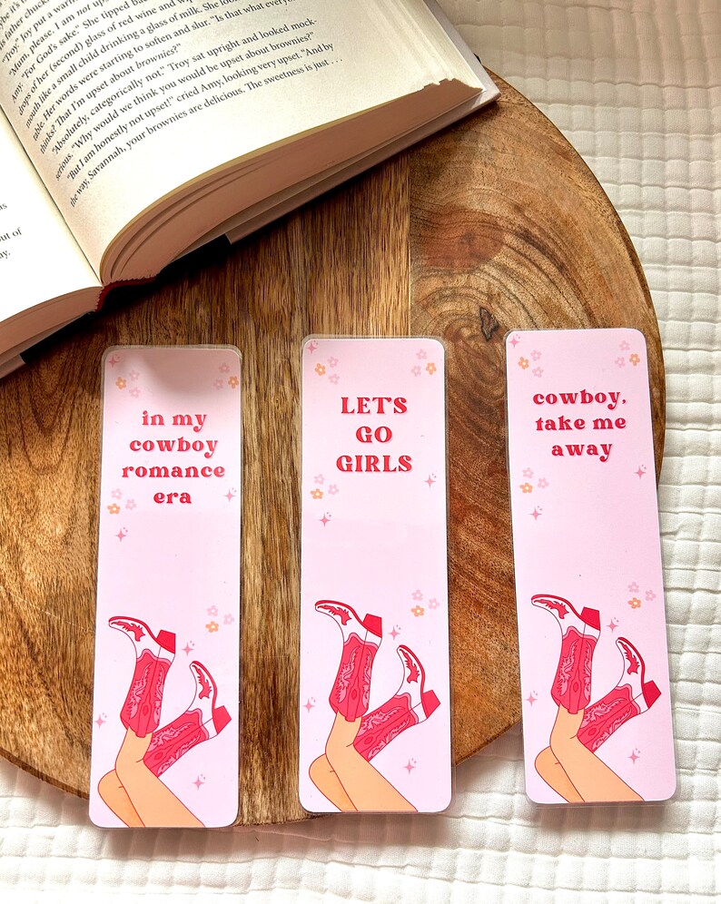 Cowgirl Boots Bookmark Cowboy Era Bookmark Lets Go Girls Bookmark ...