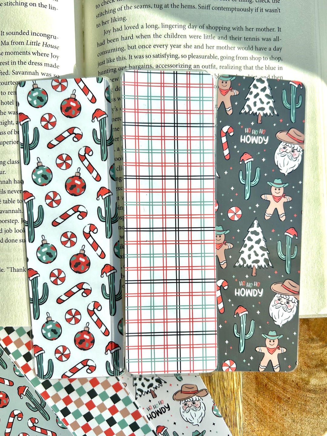 Cowboy Christmas Bookmarks | Christmas Cactus | Cowboy Gingerbread Man ...