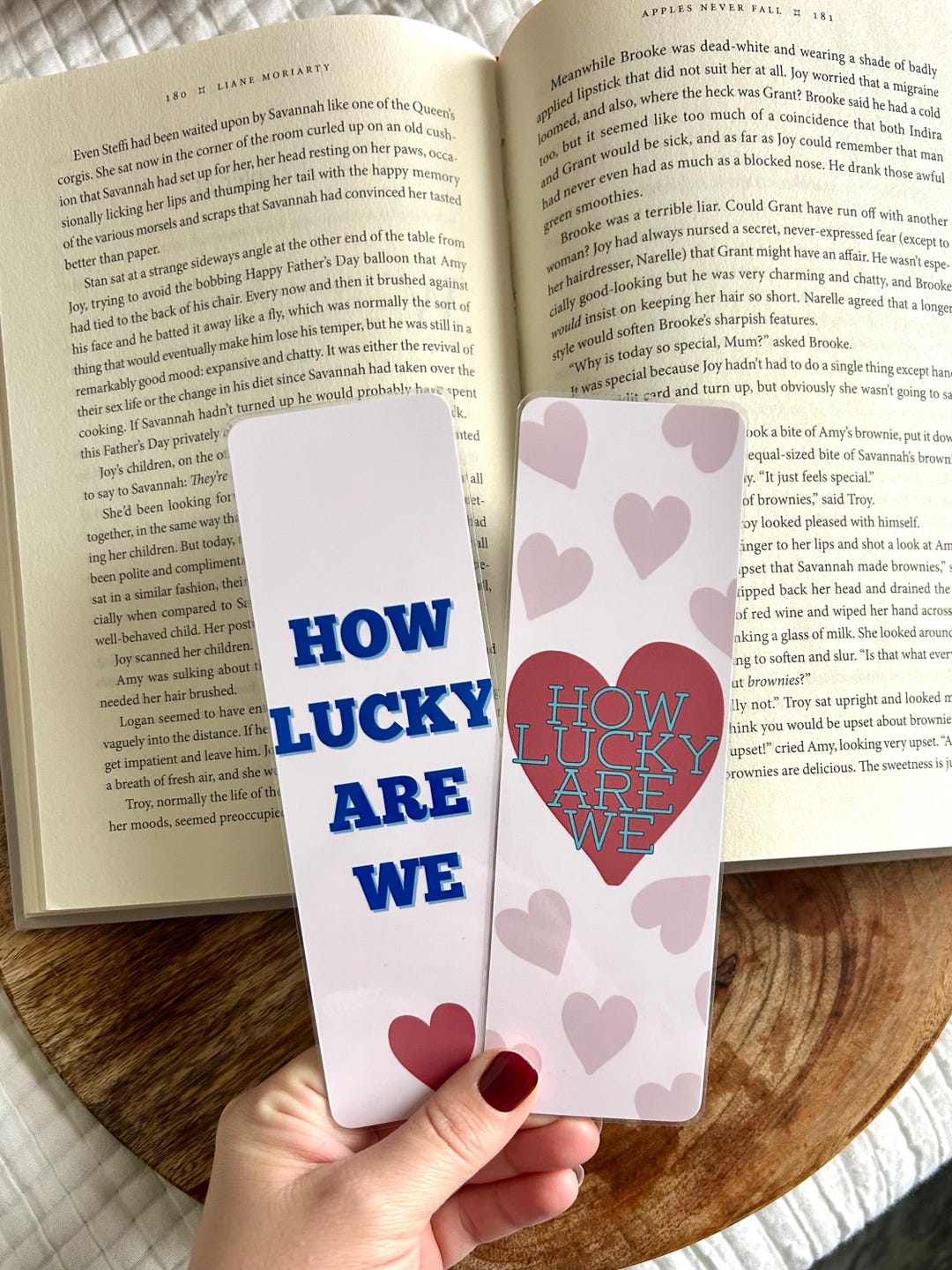 How Lucky Are We Bookmark | Cowboy Bookmark | Red and Blue Bookmark ...
