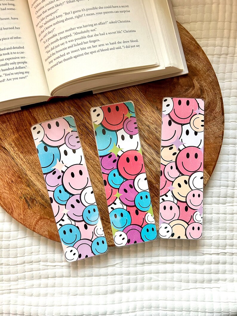 Smiley Face Collage Bookmark | Bookmark Set | Smiley Face Planner ...