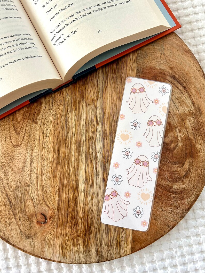 Summer Ghost Bookmark Retro Ghost Design Cute Bookmarks Summer Reading ...