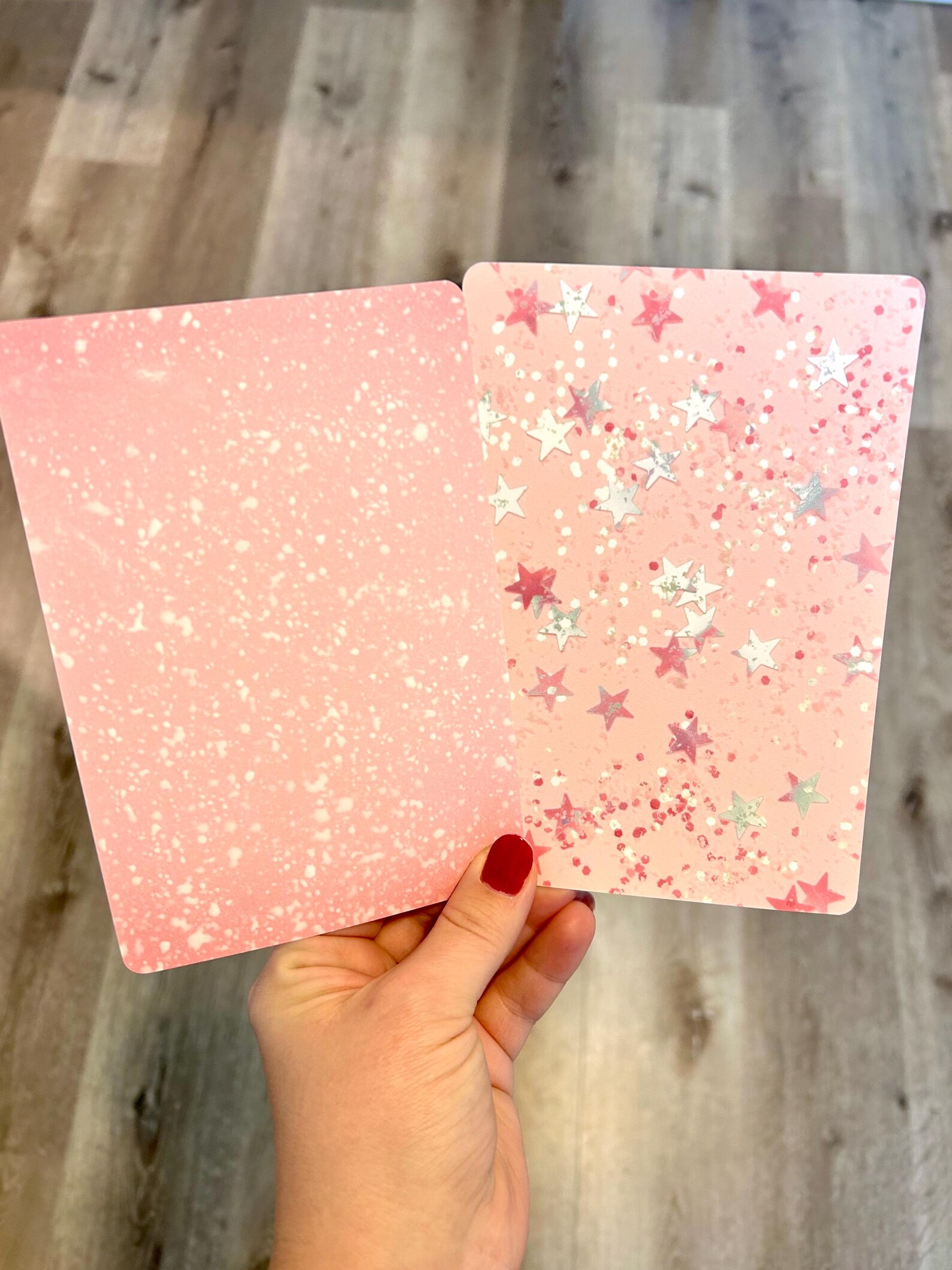 Pinkkindle Case Insert | E-reader Clear Case Backgrounds | Pink Glitter ...