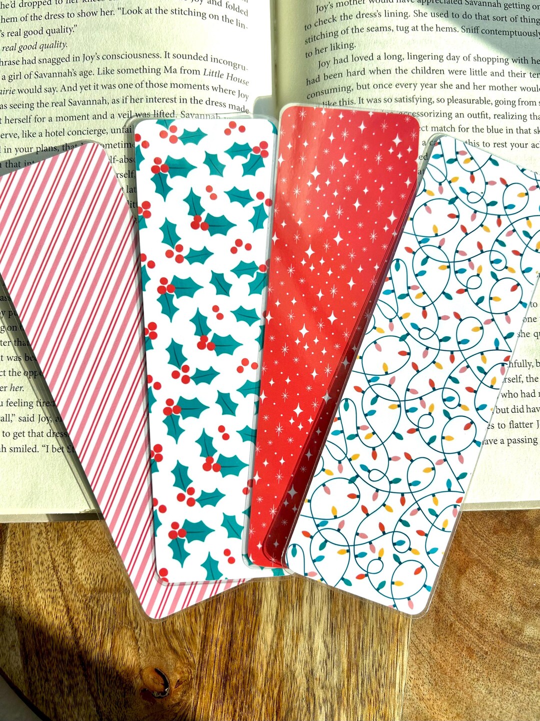 Christmas Bookmarks | Christmas Holly Bookmark | Tangled Christmas ...