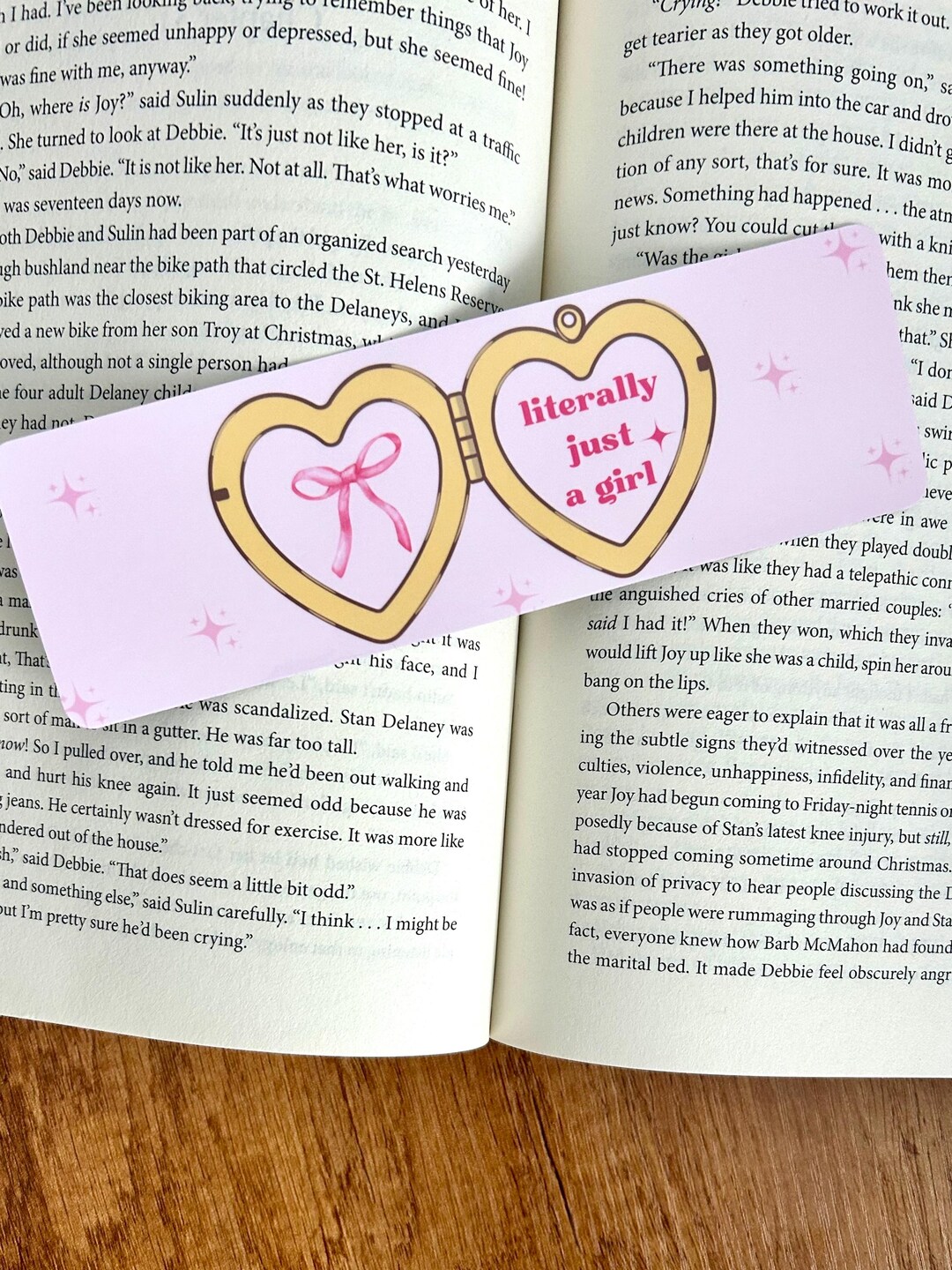 Literally Just a Girl Bookmark | Soft Girl Era Theme | Cute Bookmarks ...