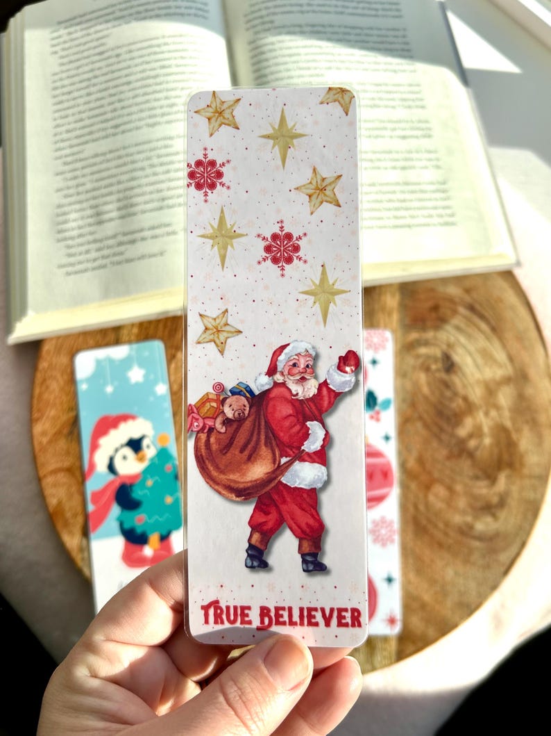 Vintage Christmas Bookmark Set | Vintage Inspired Holiday Bookmarks ...