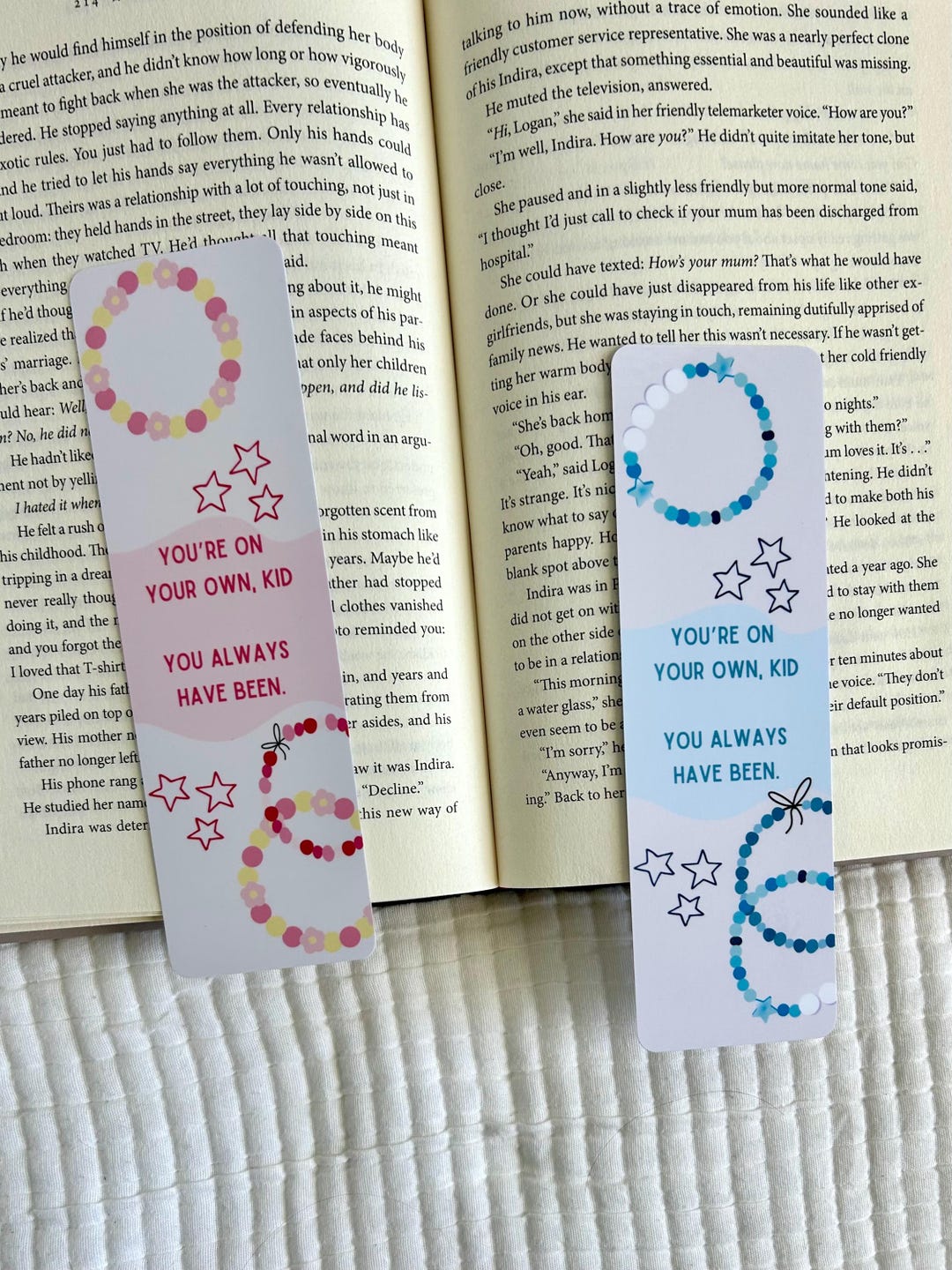 You’re on Your Own Kid Bookmark | Friendship Bracelet Bookmark ...