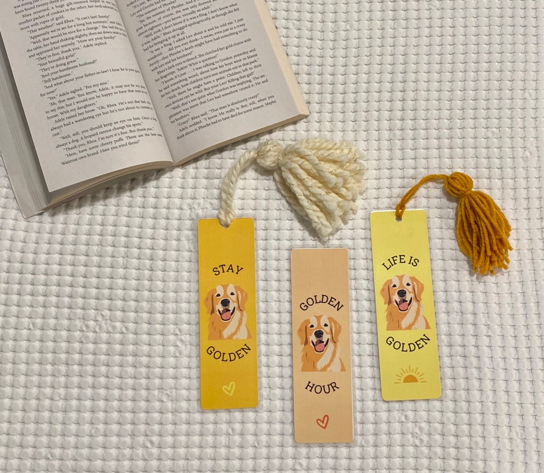 Stay Golden Bookmark Golden Retriever Lover Dog Mom - Etsy