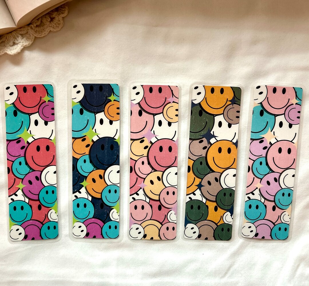 Smiley Face Collage Bookmark Bookmark Set Smiley Face Planner Bookmark ...