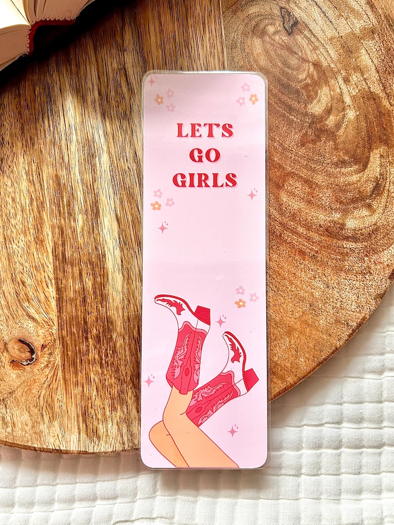 Cowgirl Boots Bookmark Cowboy Era Bookmark Lets Go Girls Bookmark ...