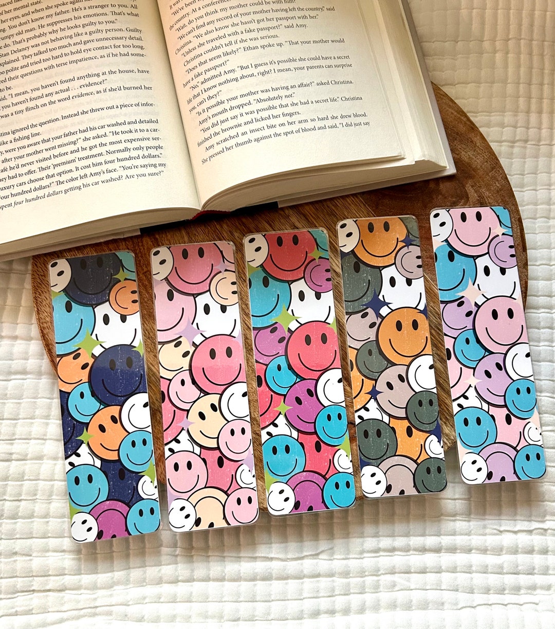 Smiley Face Collage Bookmark | Bookmark Set | Smiley Face Planner ...
