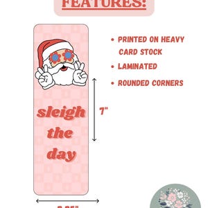 Retro Santa Bookmark Set | Retro Christmas Bookmarks | Christmas ...